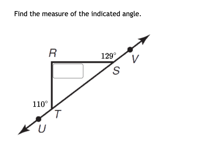 Solved Find The Measure Of The Indicated Angle