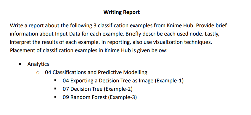Solved Writing Report Write a report about the following 3 | Chegg.com