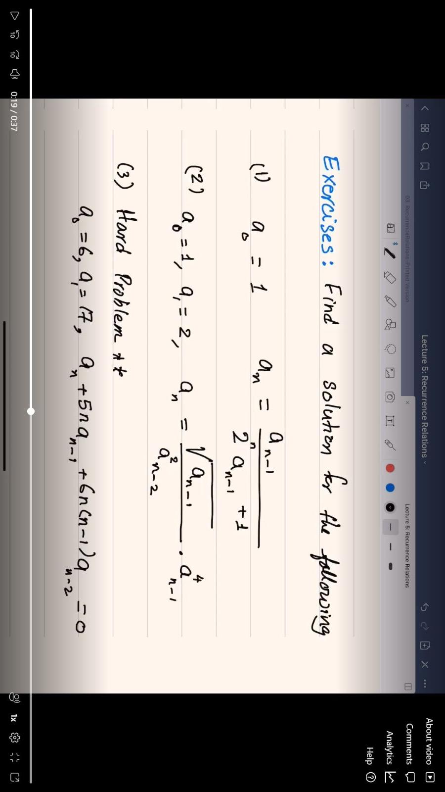 Solved 1. Use characteristic polynomials to find a solution | Chegg.com