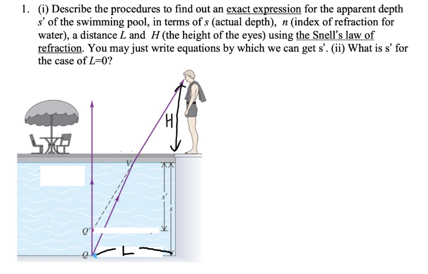 Solved 1. (i) Describe the procedures to find out an exact | Chegg.com