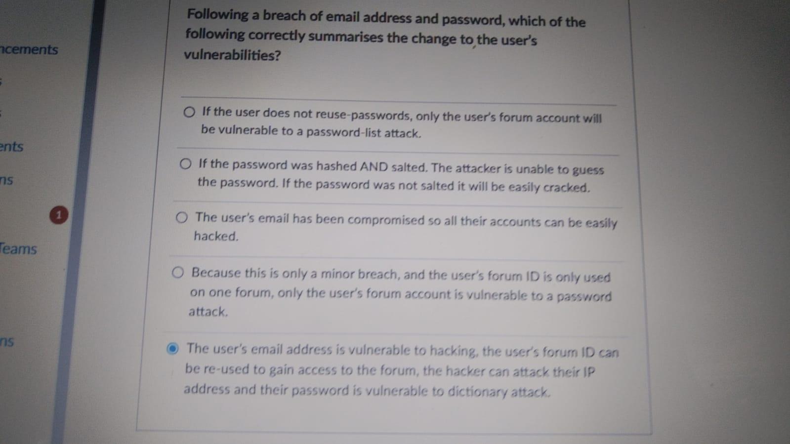 Solved Which of the following statements explains the | Chegg.com