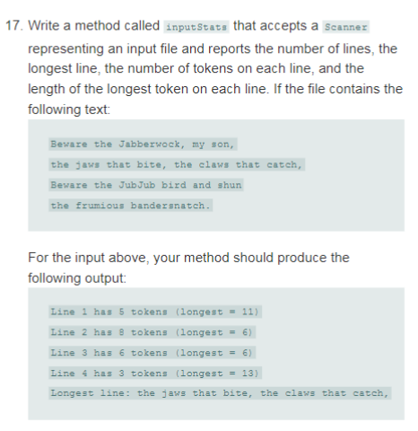 Solved In Java: Can't figure out how to get the longest line | Chegg.com