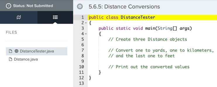 Solved 5 points Status: Not Submitted Implement the class | Chegg.com
