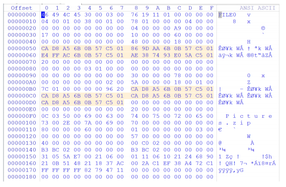 Solved Please examine the $MFT FILE Record below and report | Chegg.com