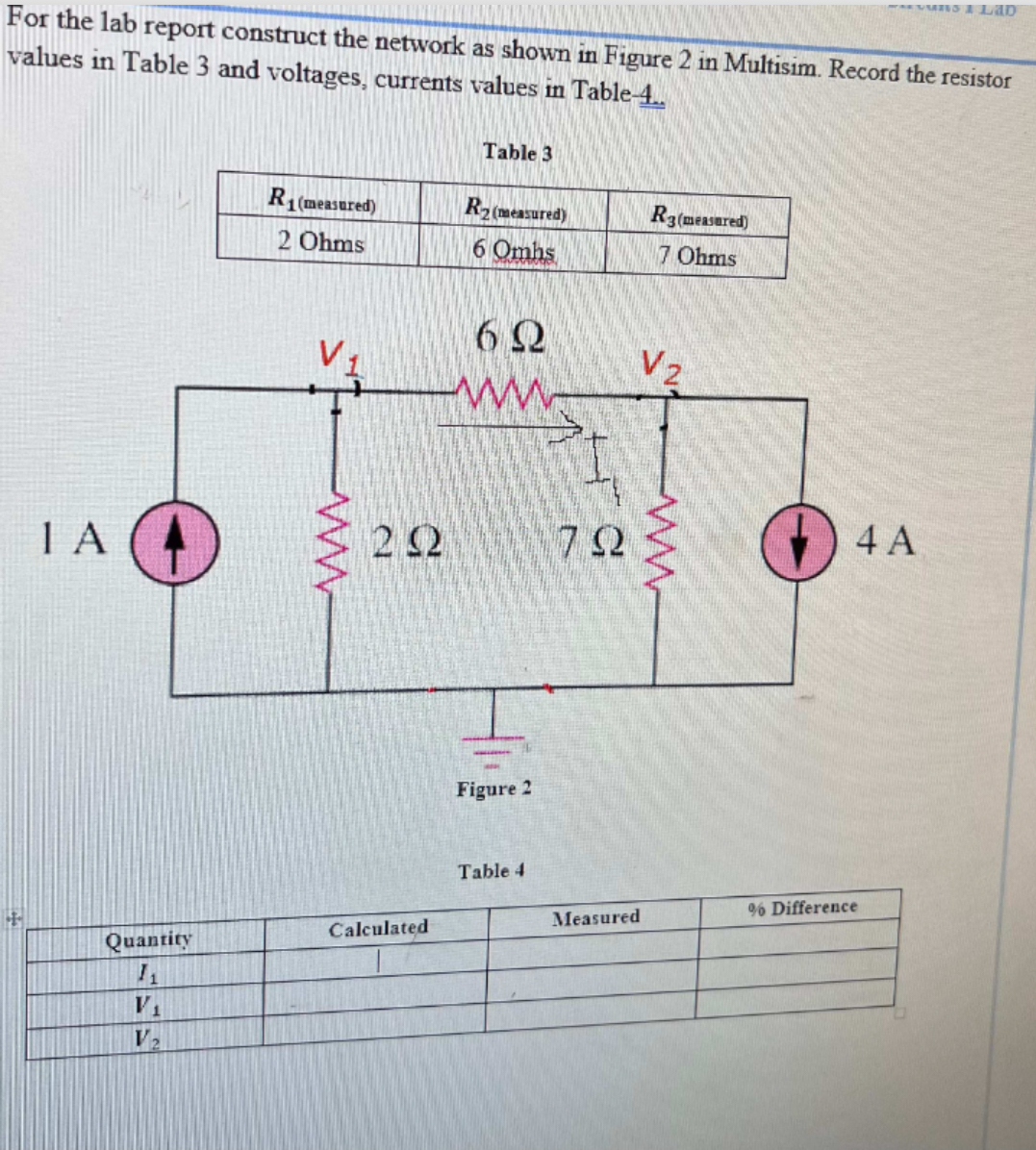 Solved For the lab report construct the network as shown in | Chegg.com
