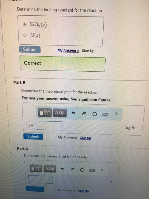 Solved Determine the limiting reactant for the reaction. So, | Chegg.com