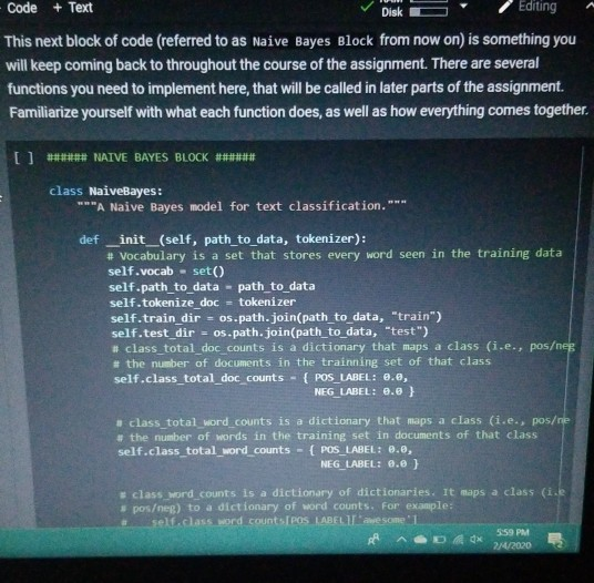 The following cell contains code that will be | Chegg.com