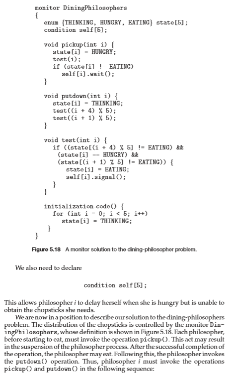 Solved Consider the solution to the Dining Philosophers | Chegg.com