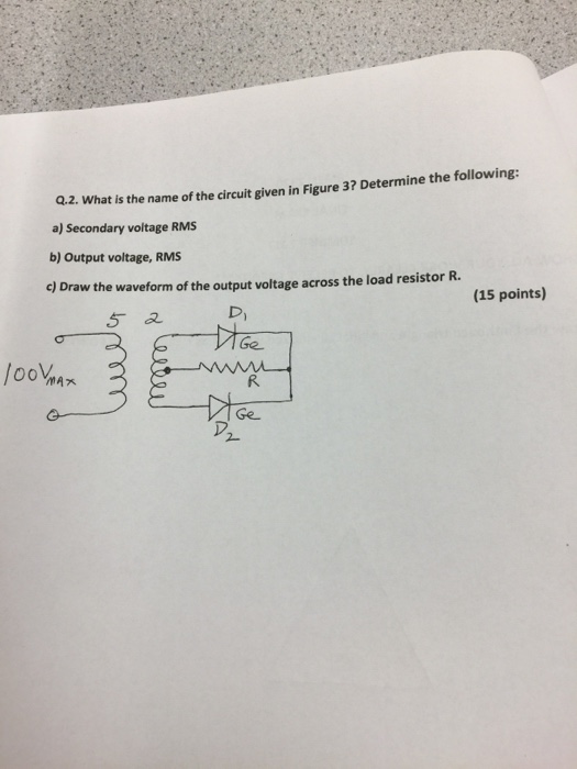 Solved What is the name of the circuit given in Figure 3? | Chegg.com