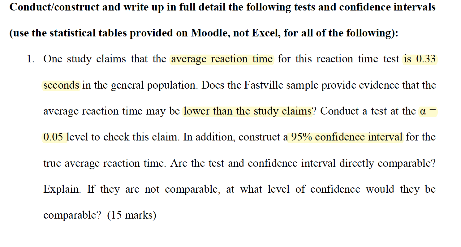 Solved onduct/construct and write up in full detail the | Chegg.com