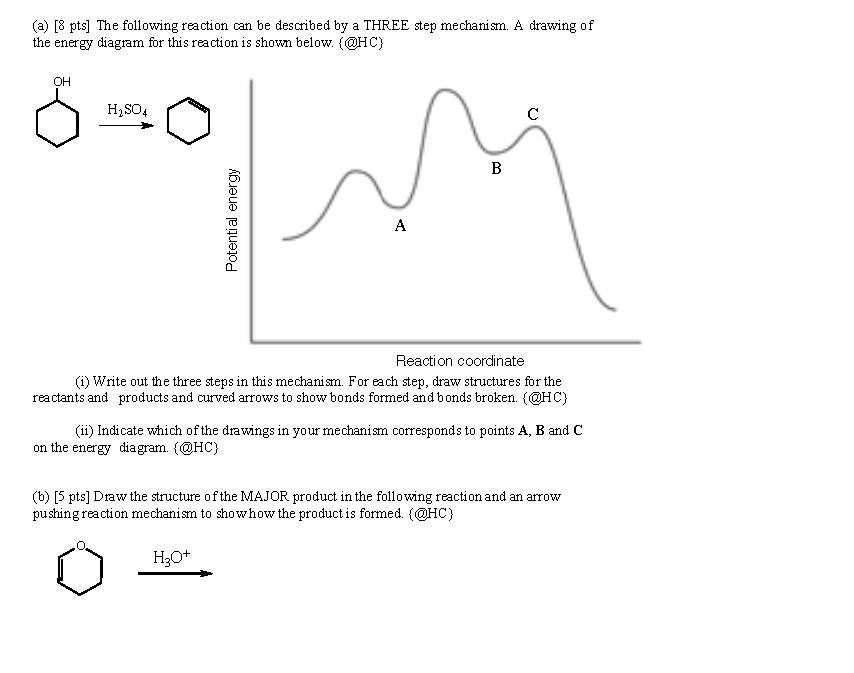 Solved (a) 8 pts] The following reaction can be described by | Chegg.com
