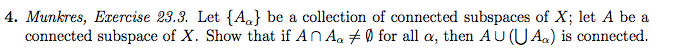Solved 4. Munkres, Exercise 23.3. Let {A,} be a collection | Chegg.com