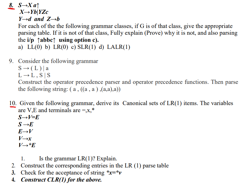Solved Can someone answer Questions 8 and 10 in detail with | Chegg.com