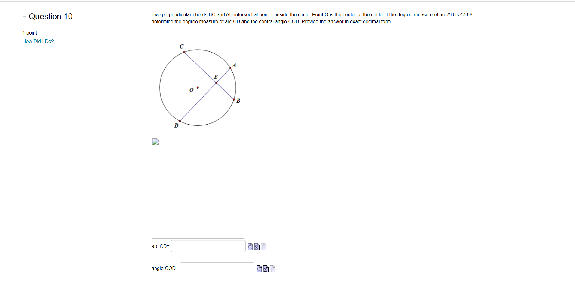 Solved Question 10 1 point How Did I Do? Two perpendicular | Chegg.com Solved Question 10 1 point How Did I Do? Two perpendicular | Chegg.com