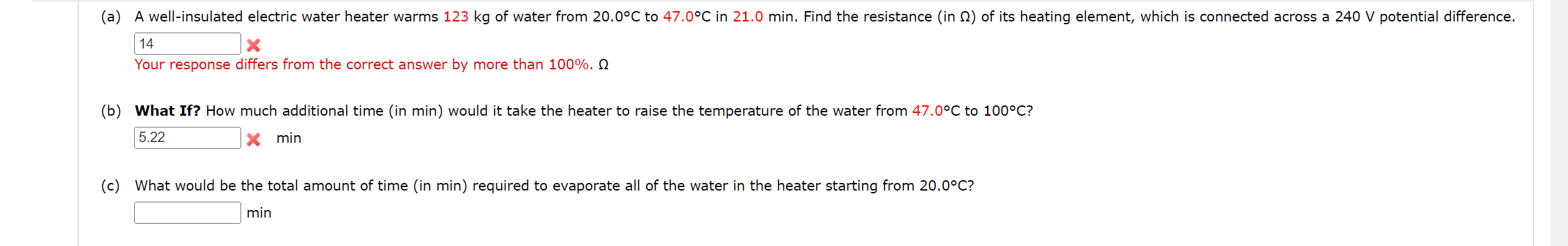 xYour response differs from the correct answer by | Chegg.com