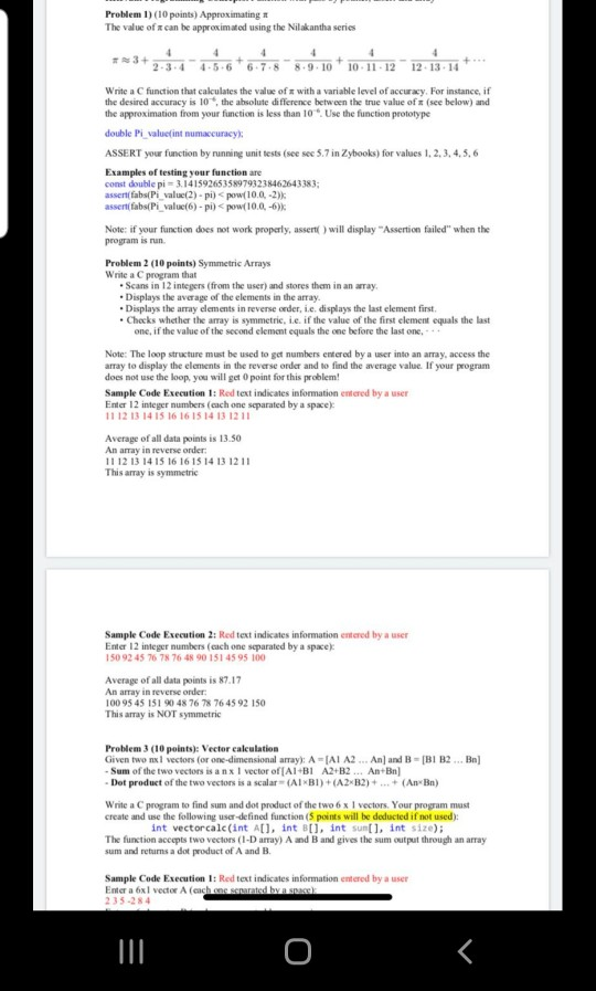 Problem 1) (10 points) Approximating a The value of | Chegg.com