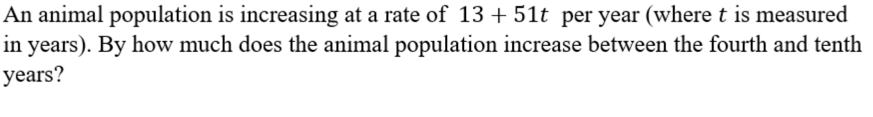 Solved An animal population is increasing at a rate of 13+ | Chegg.com
