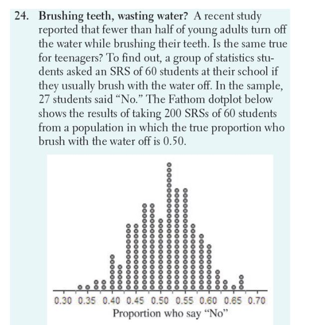Solved 24. Brushing teeth, wasting water? A recent study | Chegg.com