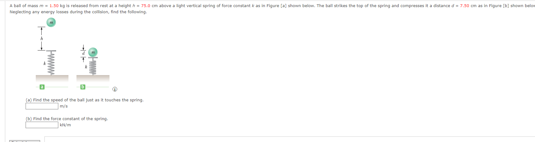 Solved Neglecting any energy losses during the collision, | Chegg.com