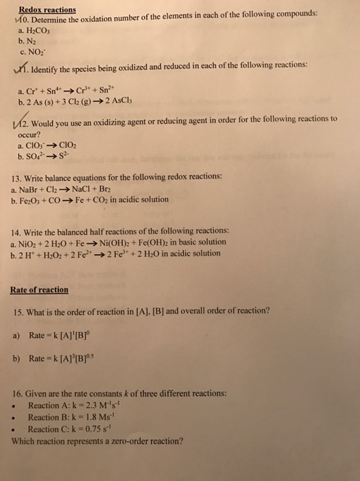 Solved Stoichiometry w Balance the following chemical | Chegg.com