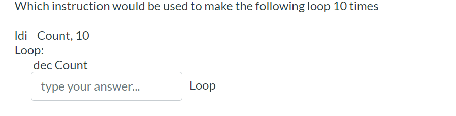 Solved Which instruction would be used to make the following | Chegg.com