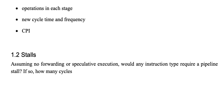 Solved 1 Pipeline: A particular (fictional) CPU has the | Chegg.com
