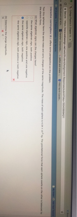 Solved on this the electric foree. 10 | Chegg.com