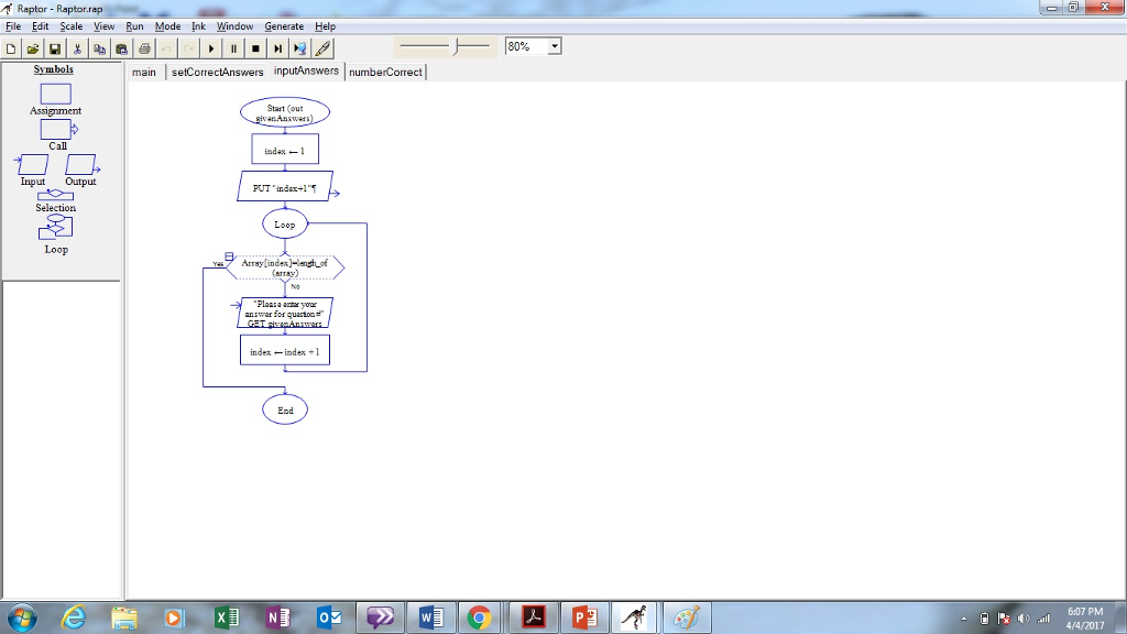 I Am Trying To Write This Code Using Raptor