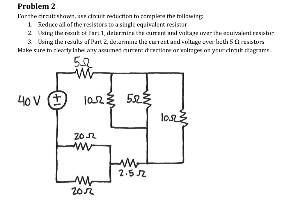 Solved Problem 2 For the circuit shown, use circuit | Chegg.com