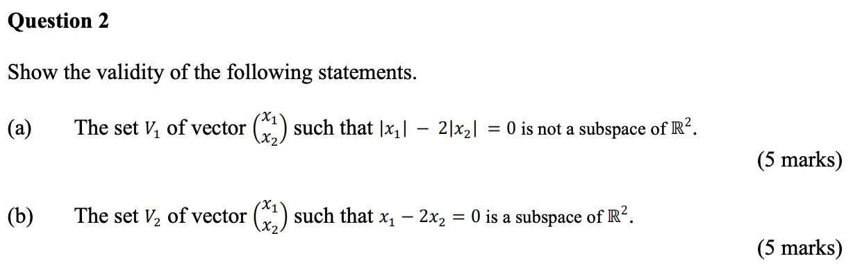 Solved Show the validity of the following statements. (a) | Chegg.com