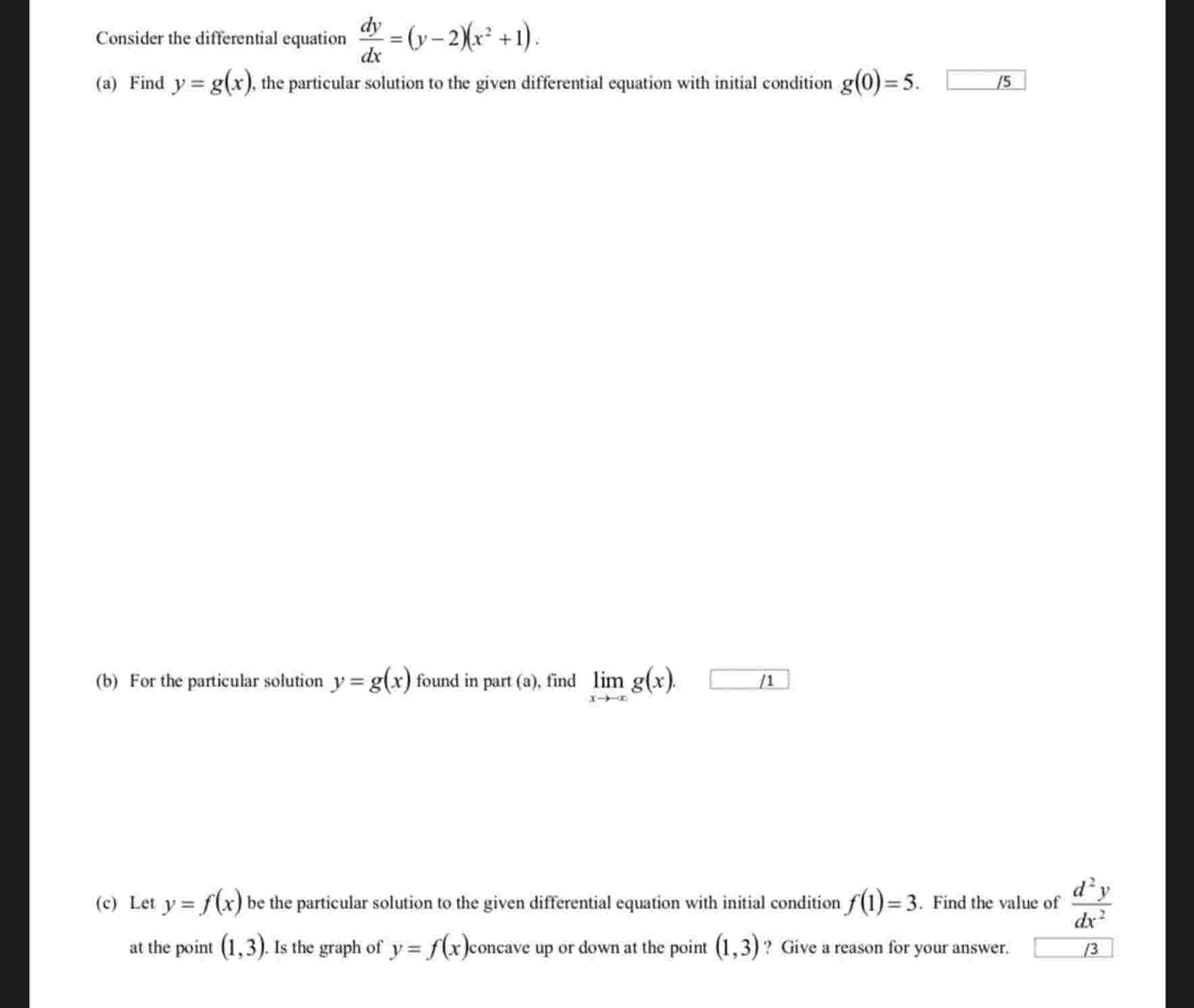 Consider the differential equation | Chegg.com