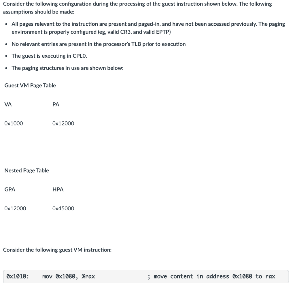 Consider the following configuration during the | Chegg.com