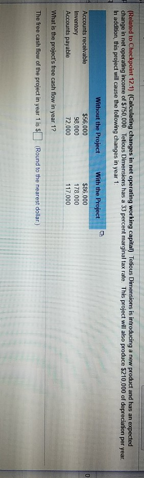 Solved Related to Checkpoint 12.1) (Calculating changes in | Chegg.com