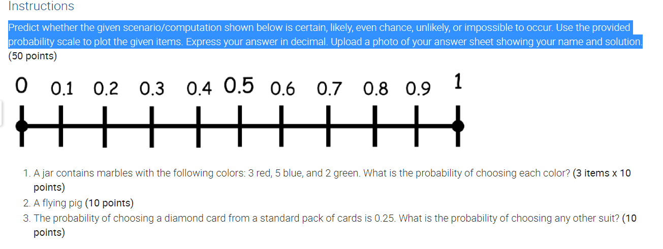 Solved Instructions Predict whether the given | Chegg.com
