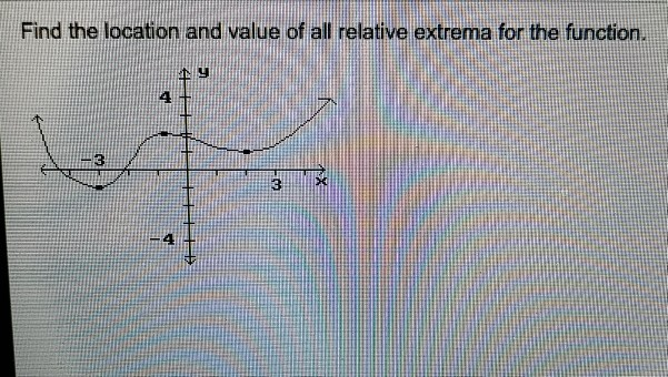 Solved Find the location and value of all relative extrema | Chegg.com