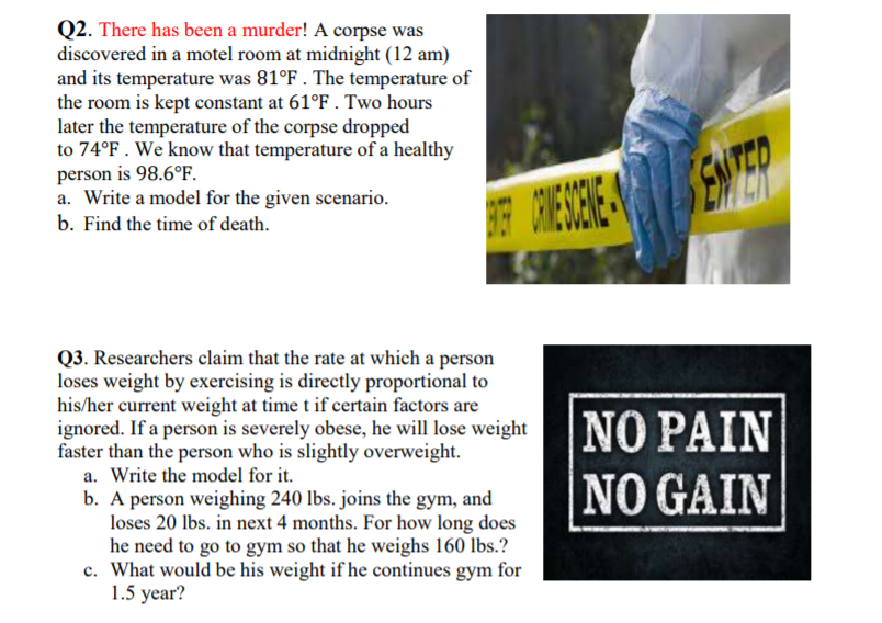 Solved Q2. There has been a murder! A corpse was discovered | Chegg.com