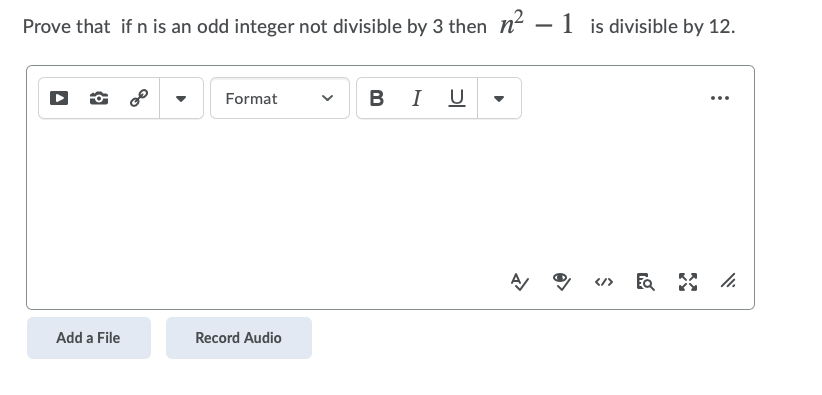 Solved Prove that if n is an odd integer not divisible by 3 | Chegg.com