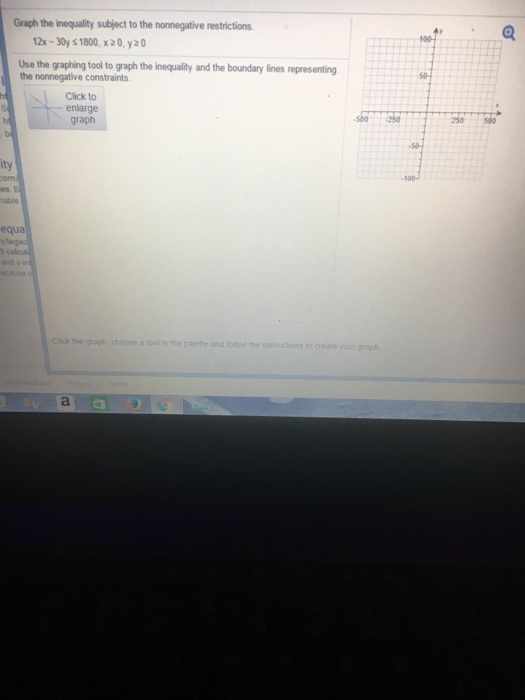 Solved Graph the inequality subject to the nonnegative | Chegg.com