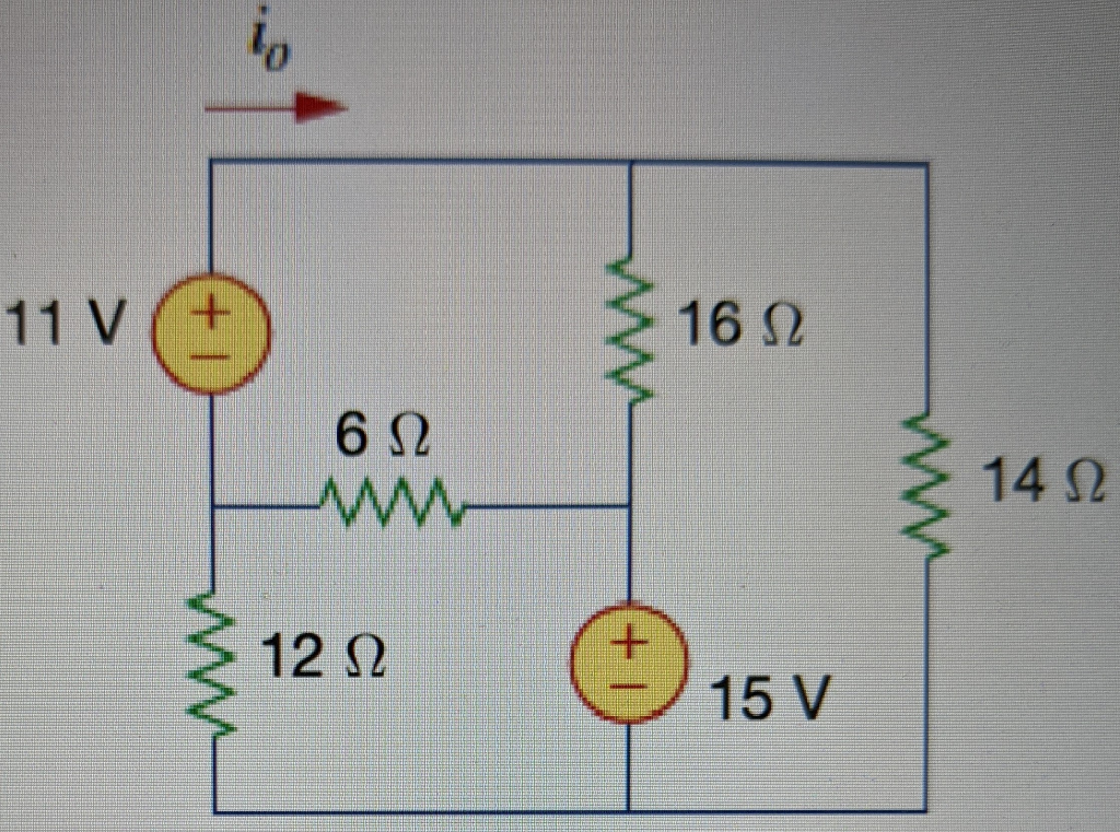 Solved Use nodal analysis to find the current i0 given | Chegg.com