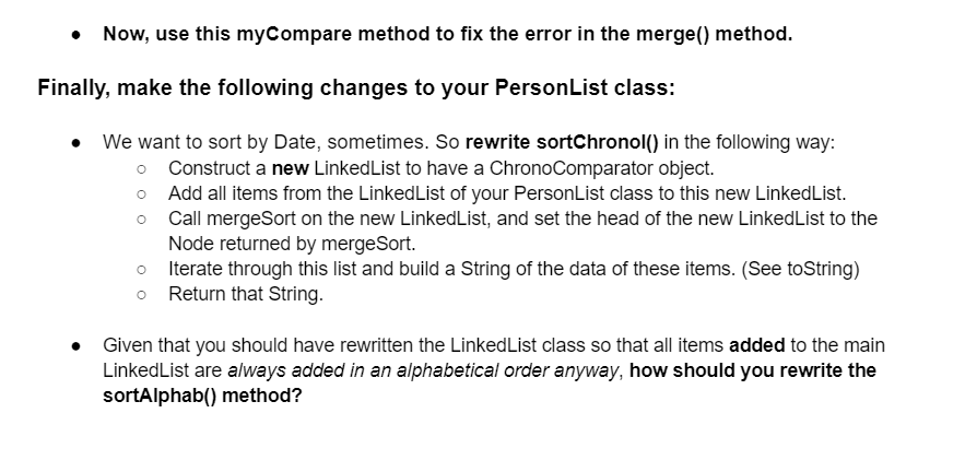 Solved Person.java package for_birthday_database; public | Chegg.com