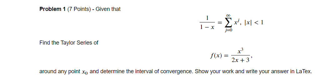 Solved Problem 1 (7 Points) - Given that 00 Ż x', [x]
