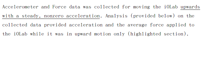 Accelerometer and Force data was collected for moving | Chegg.com