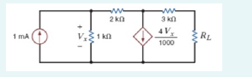 Solved a- In the circuit shown in the figure, find the RL | Chegg.com