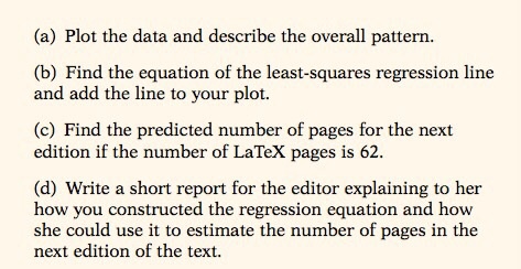 Solved 2.172 Predicting text pages The editor of a | Chegg.com
