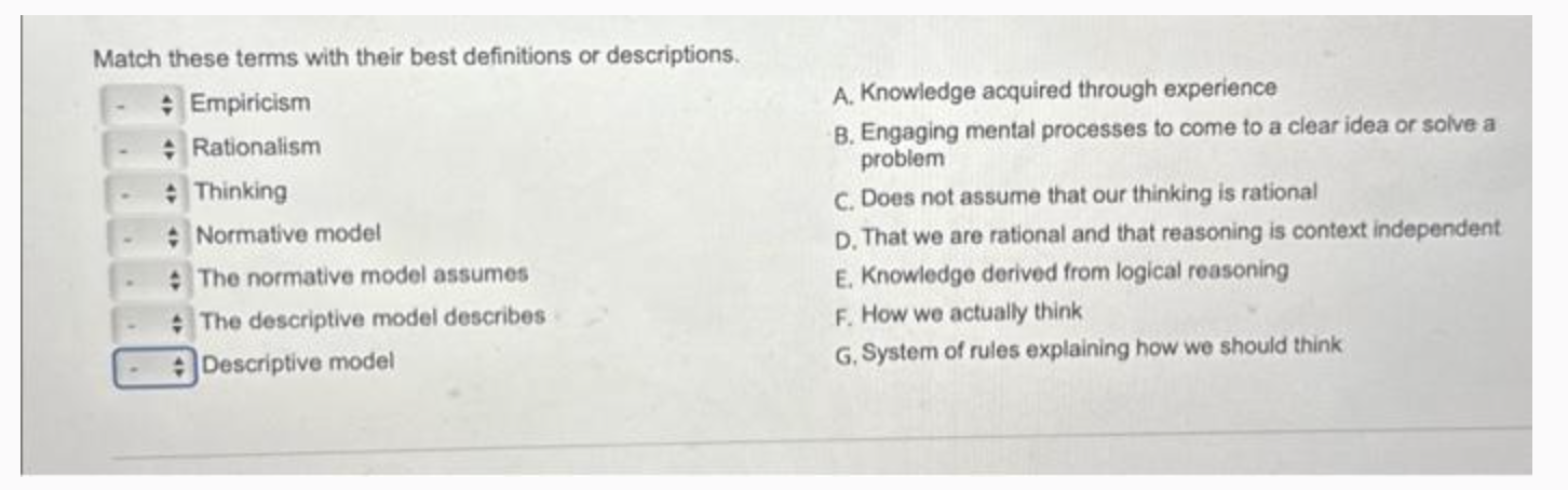 Solved Match these terms with their best definitions or | Chegg.com