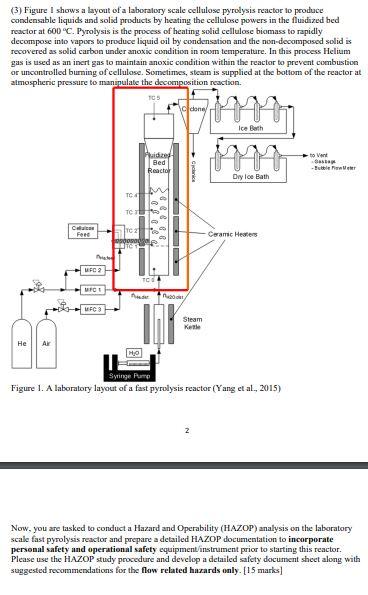 (3) Figure I shows a layout of a laboratory scale | Chegg.com