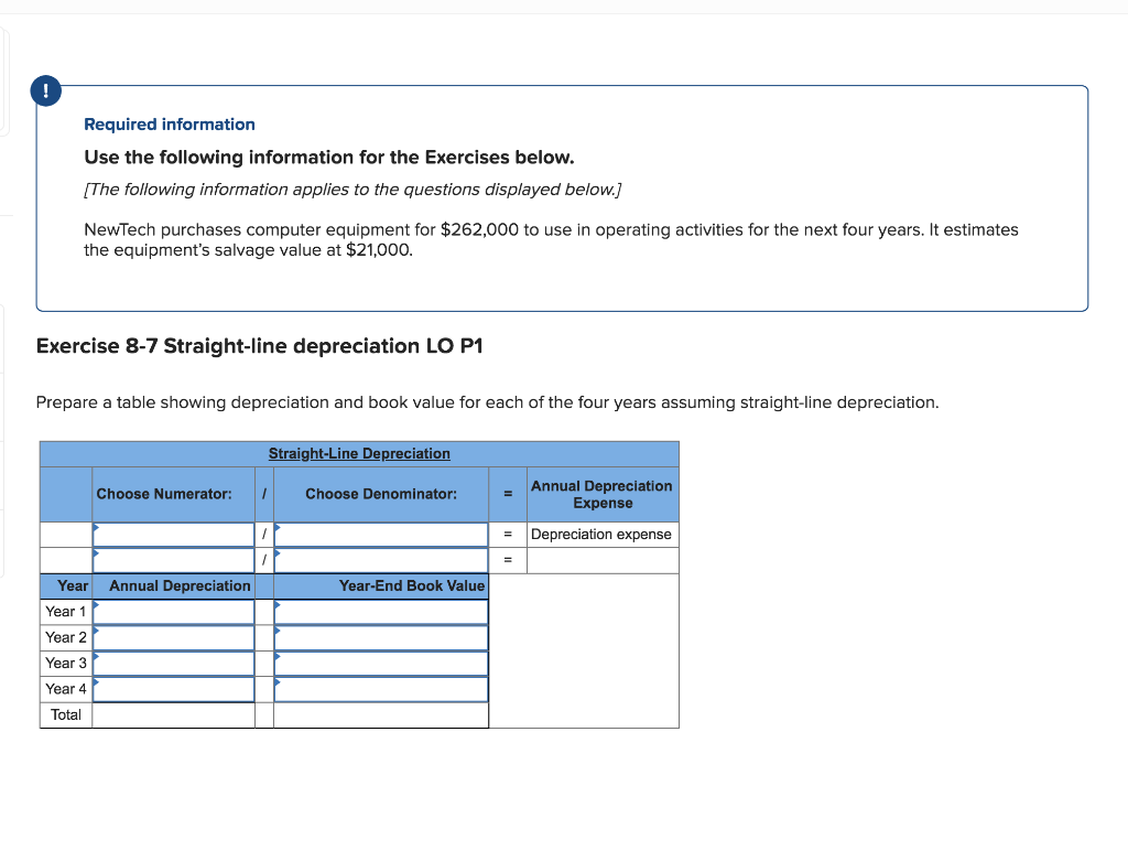 Solved Required information Use the following information | Chegg.com