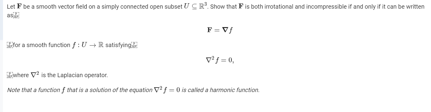 Solved Let F be a smooth vector field on a simply connected | Chegg.com
