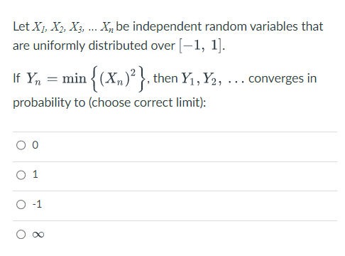 Solved Let XL,X2,X3,…Xn be independent random variables that | Chegg.com