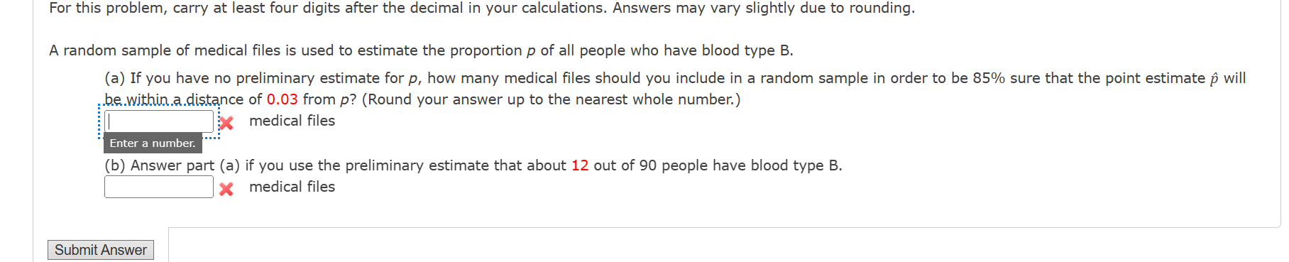 Solved For this problem, carry at least four digits after | Chegg.com